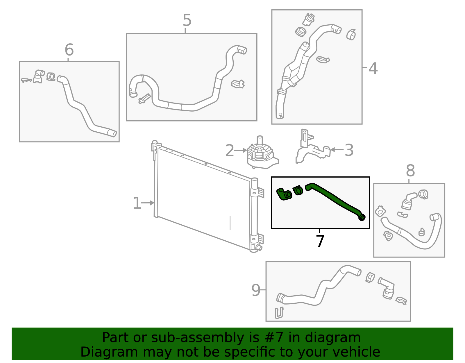 2022-2025 Cadillac CT4 Coolant Hose 84764265 | Shop Matick Buick GMC