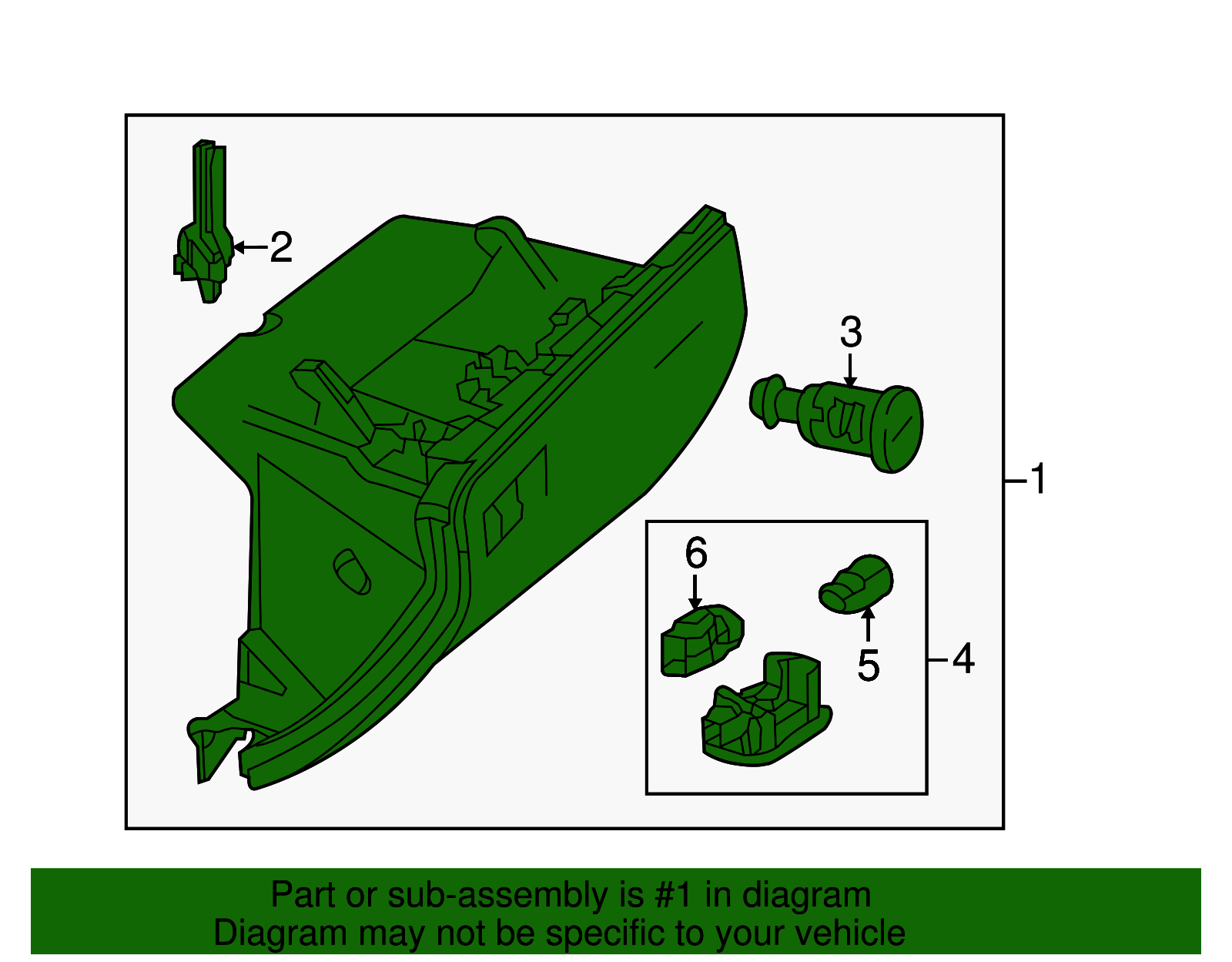 166-680-45-01-7F06 - Glove Box 2012-2019 Mercedes-Benz | Mercedes-Benz ...