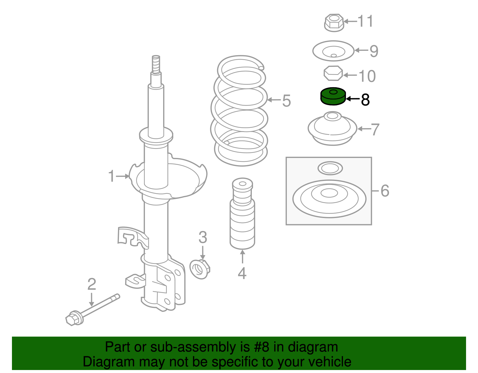 2012-2019 Nissan Bearing 54325-1HA0A | Nissan Parts Central