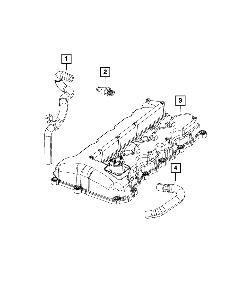 68333854AA - PCV Valve 2018-2023 Mopar | The Official Mopar eStore