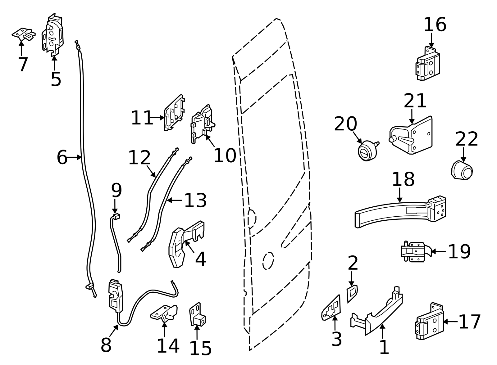 906-740-09-35 - Lower Latch 2010-2018 Mercedes-Benz | Mercedes-Benz USA LLC