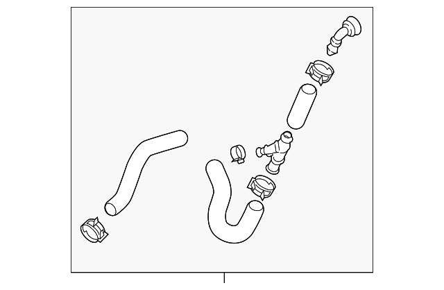2018-2024 Volkswagen Tiguan Turbocharger Coolant Line 5QF-122-073-C ...