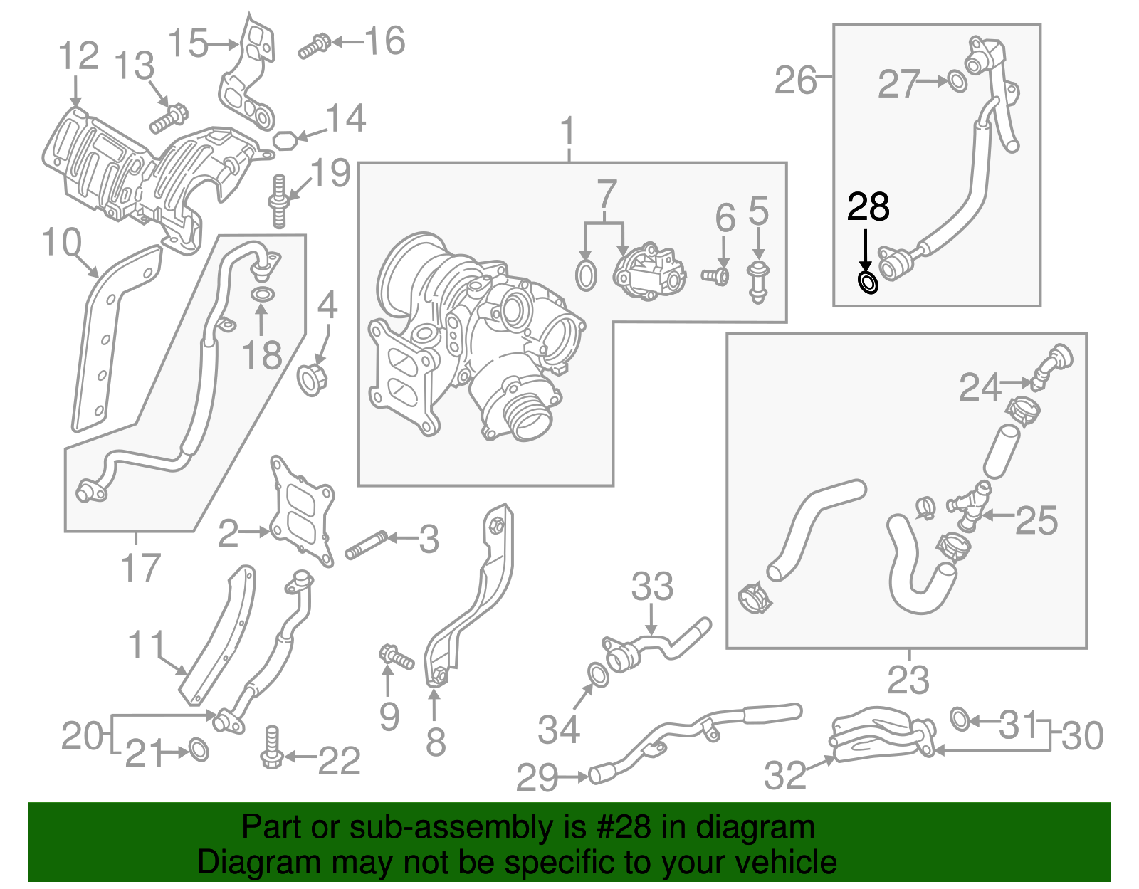 2013-2025 Volkswagen Water Inlet Pipe O-Ring WHT-006-124 | OEM Parts Online