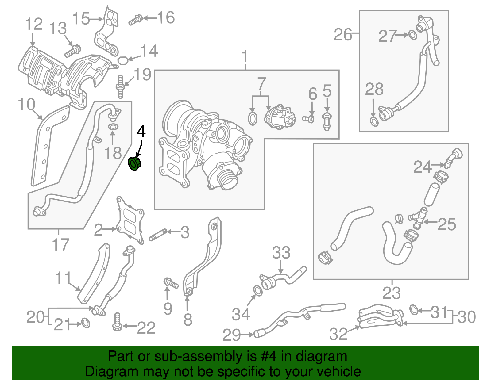 2014-2025 Volkswagen Turbocharger Lock Nut WHT-007-210 | OEM Parts Online