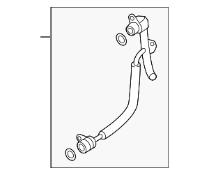06K-121-497-AS - Turbocharger Coolant Line 2018-2025 Volkswagen ...