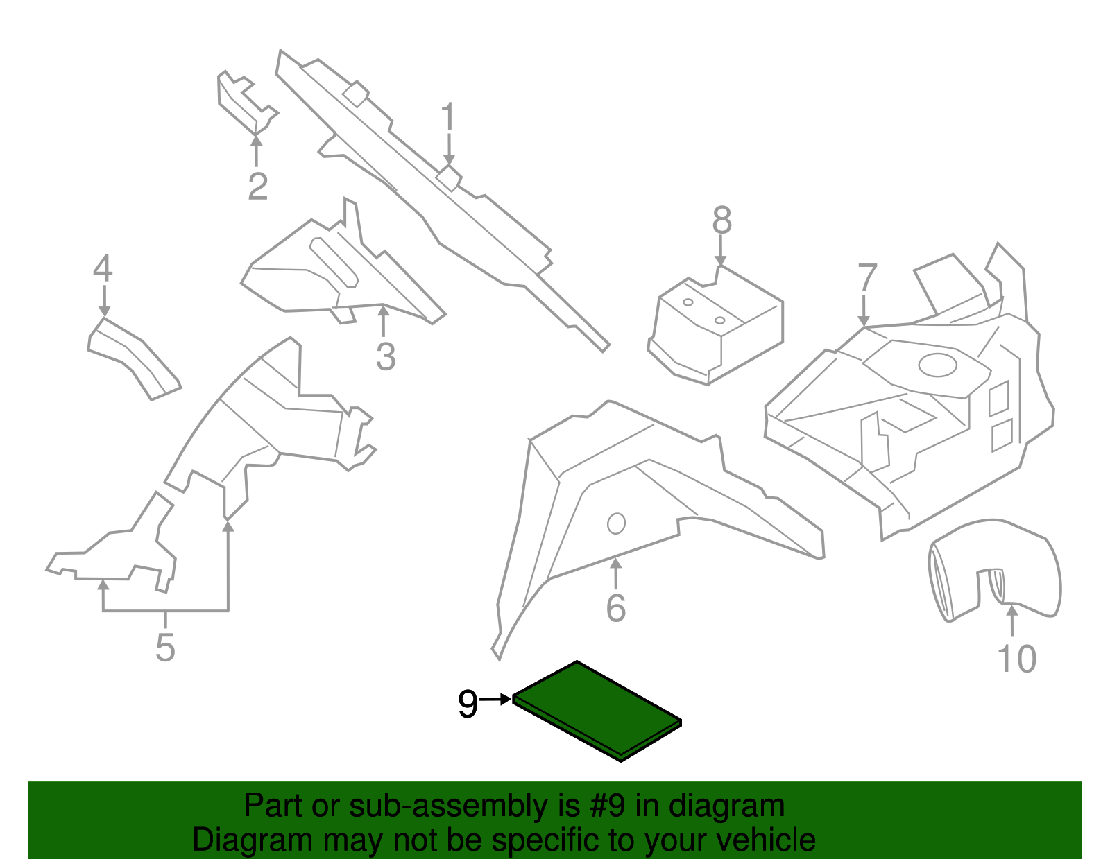BMW 2009-2015 BMW Sound Absorber 51-48-8-165-271 | BMW AutoNation Parts