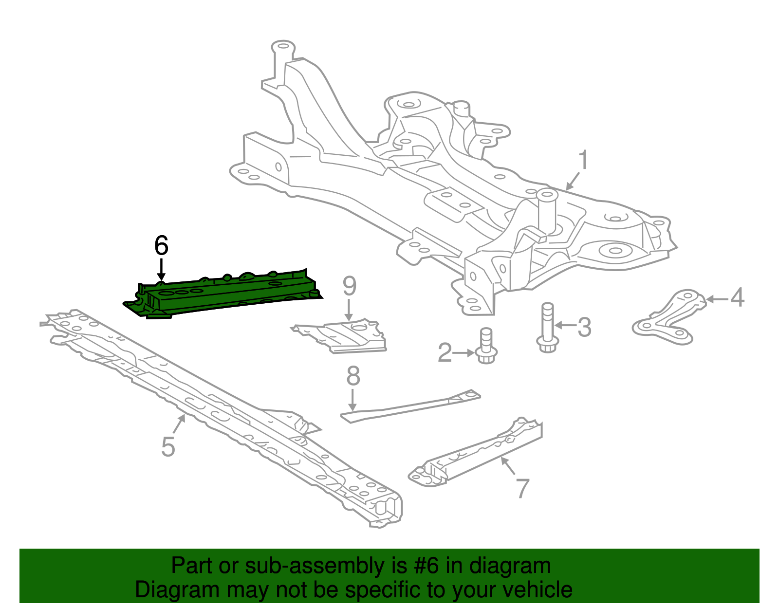 2008-2018 Toyota Side Reinforced 51107-12010 | Toyota Parts Center