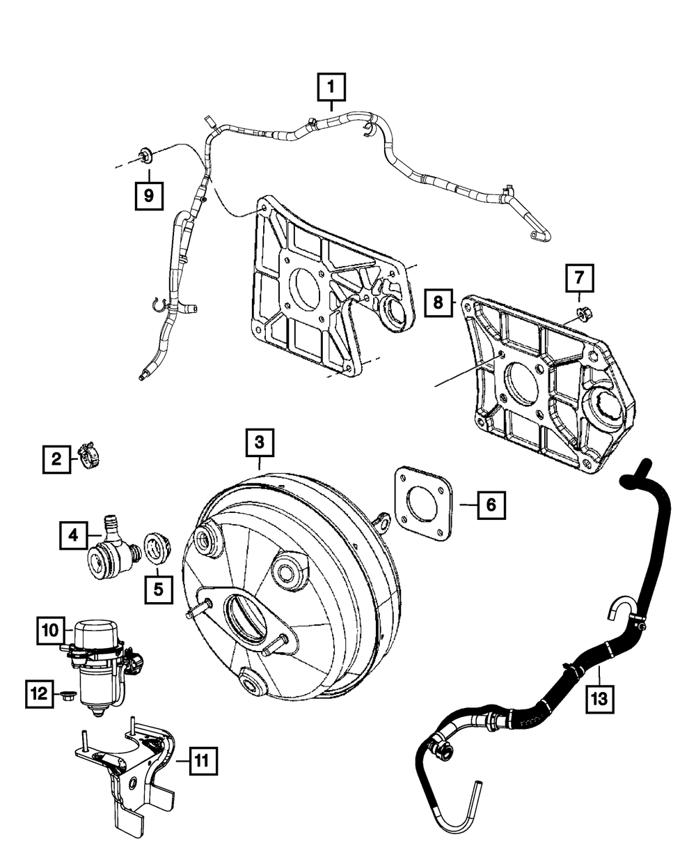 2011-2018 Jeep Power Brake Booster 68139853AC | My Mopar Parts