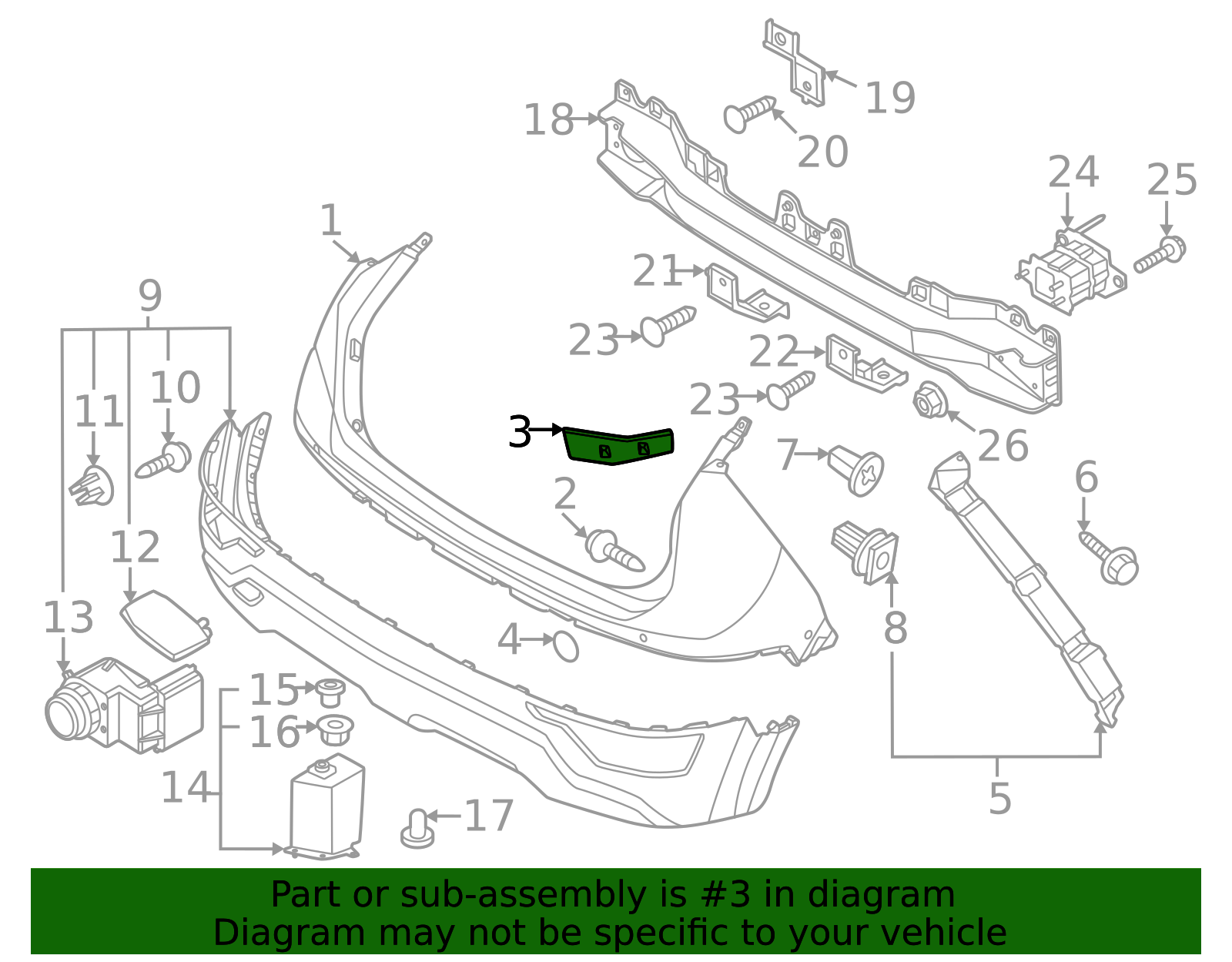 86616-AT000 - Bumper Cover Bracket 2023-2025 Kia | Kia.Parts Store