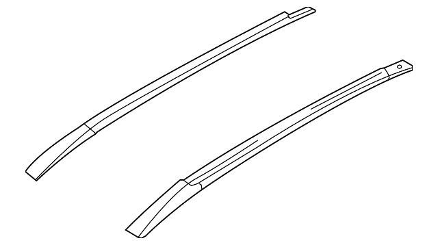 Hyundai - 87270-2B000 - Side Rail Assembly - 2007-2009 Hyundai Santa Fe ...