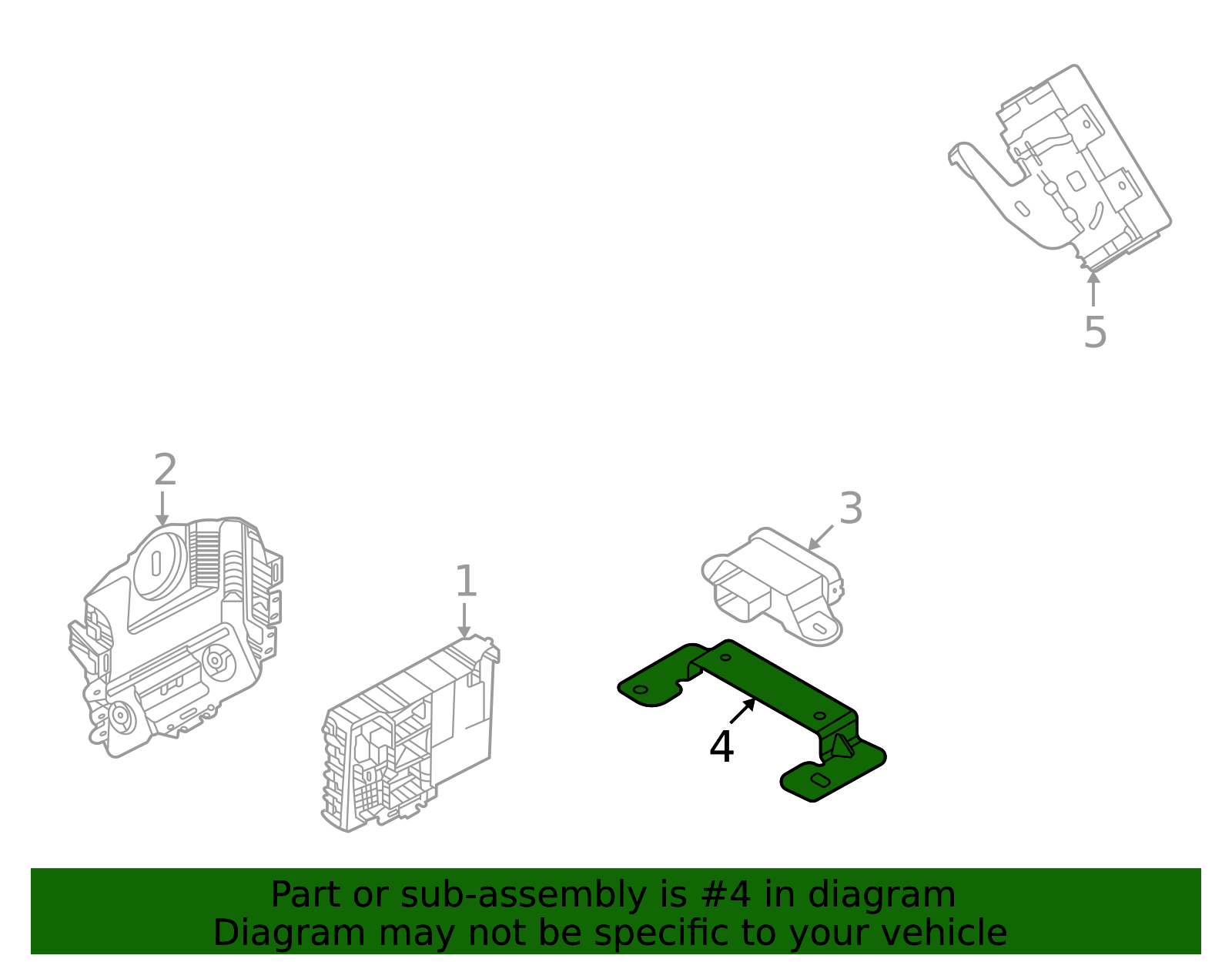 2020-2025 Ford | Res Power Module Bracket | LJ6Z-19A435-B | Walls' Ford ...