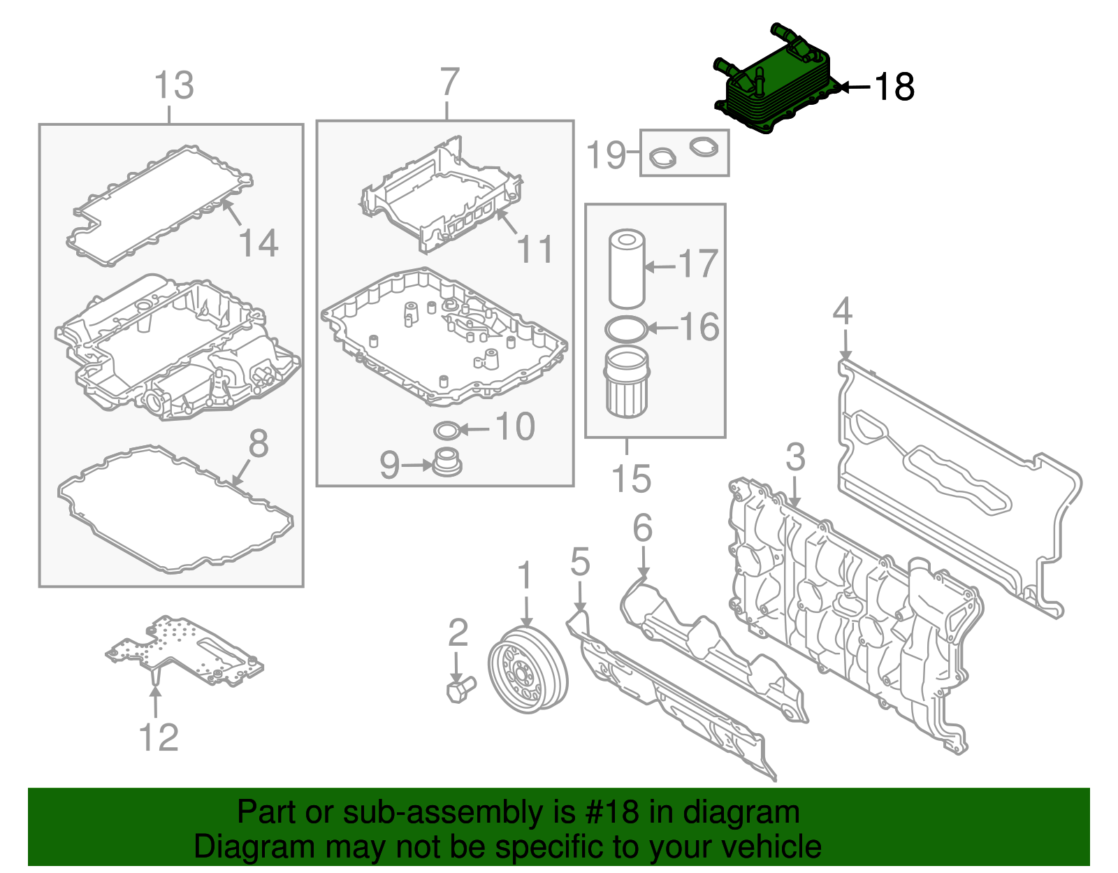 2009-2016 Porsche Oil Cooler 9A1-107-451-00 | OEM Parts Online