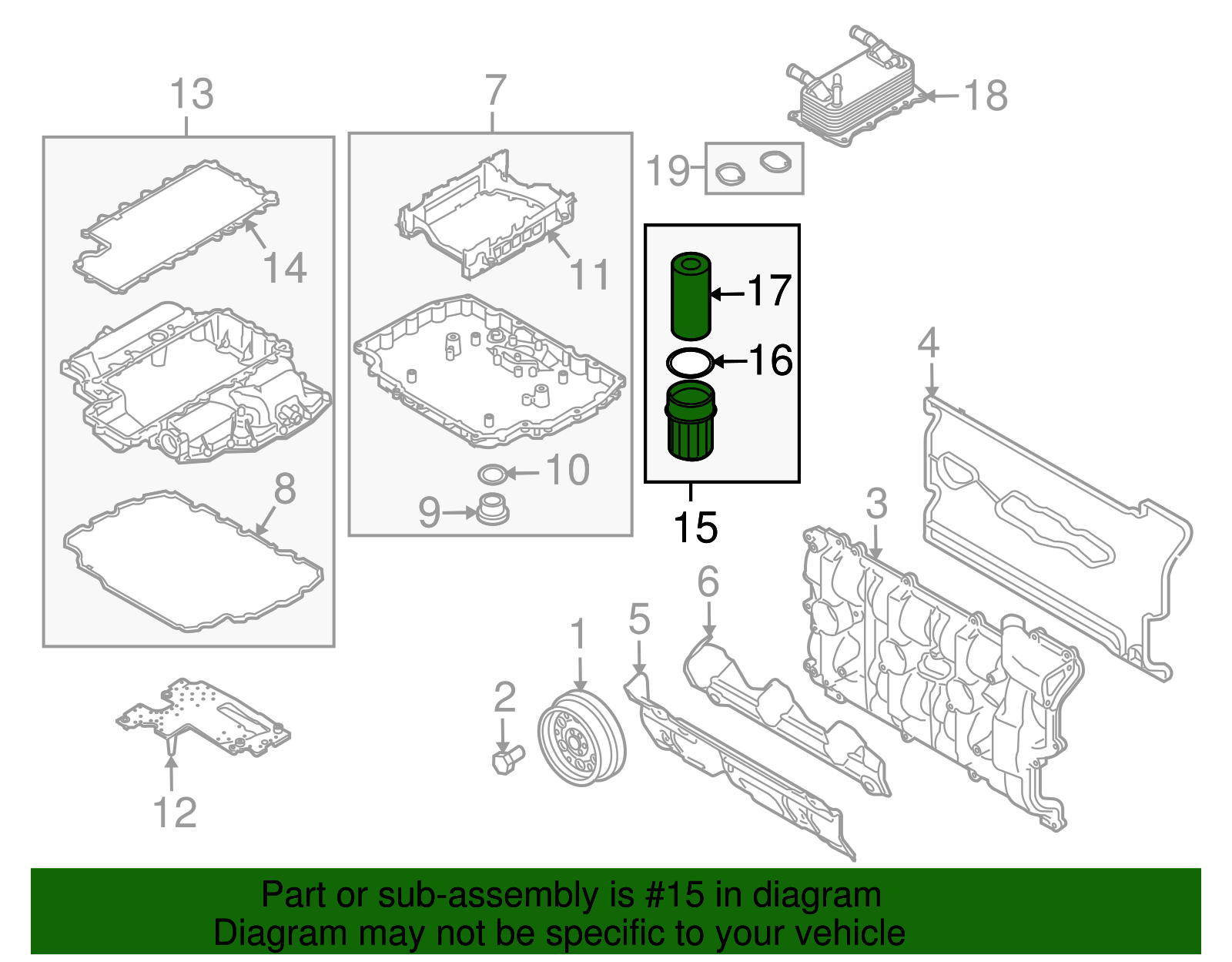 2009-2024 Porsche Oil Filter Housing 0PB-115-403-A | OEM Parts Online
