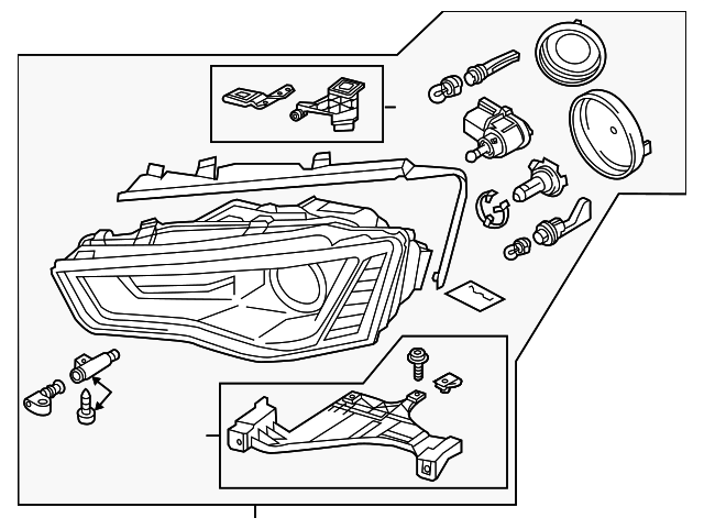 8T0-941-004-BC - Headlamp Assembly 2013-2015 Audi | Audi OEM Parts Guy