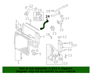 11537500735 - 2001-2006 BMW X5 Heater Hose (11-53-7-500-735) | BMW of ...