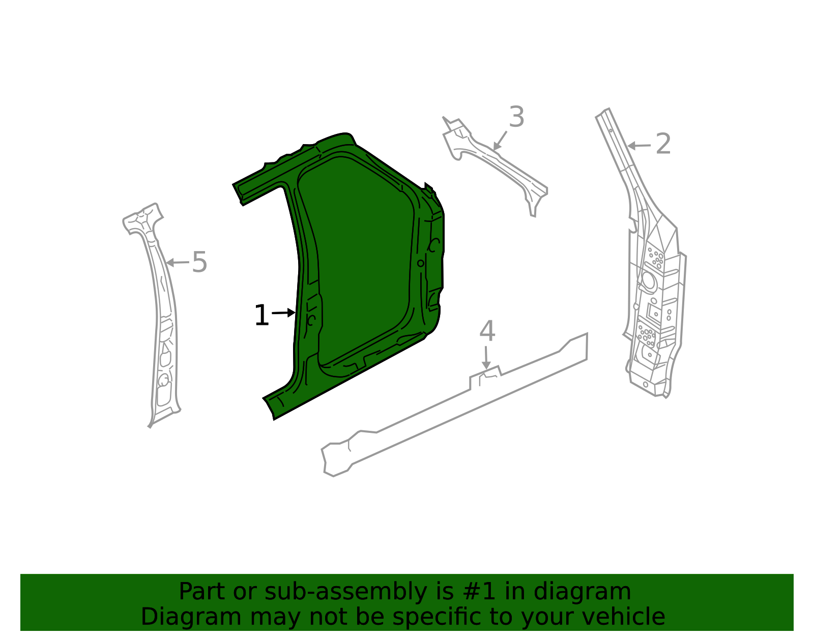Genuine OEM Ford Part - Uniside Assembly 7L1Z-40211A11-B | Genuine OEM ...