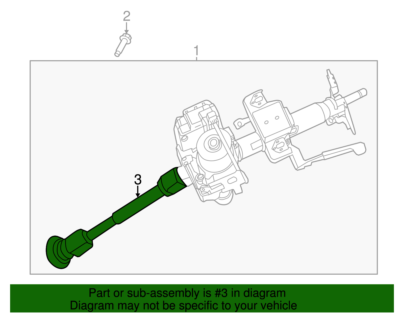 2013-2019 Nissan Sentra Lower Shaft 48080-3DN1A | Bill Kay Nissan Parts