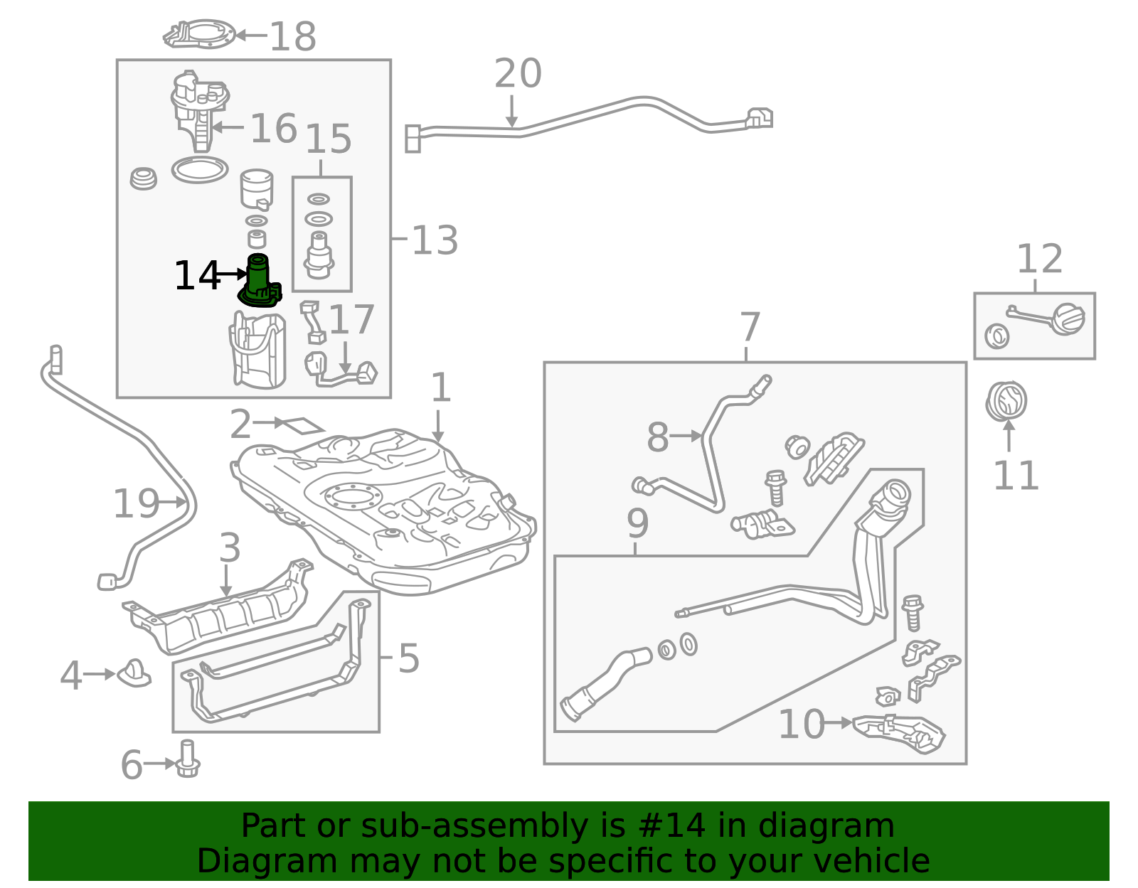 2012-2018 Toyota Fuel Pump 23220-0V150 | MotorMotor