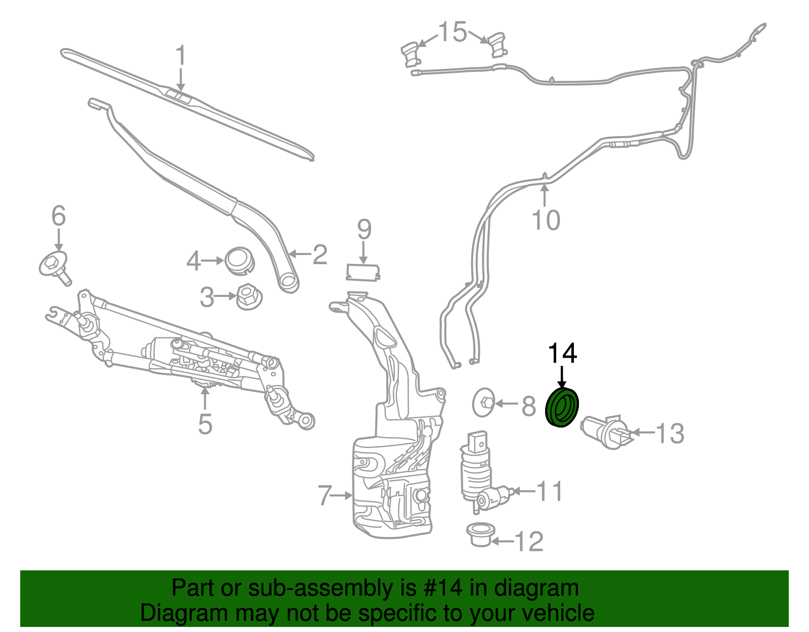 2014-2025 Mopar Level Sensor Grommet 68225065AB | Mopar Parts Canada