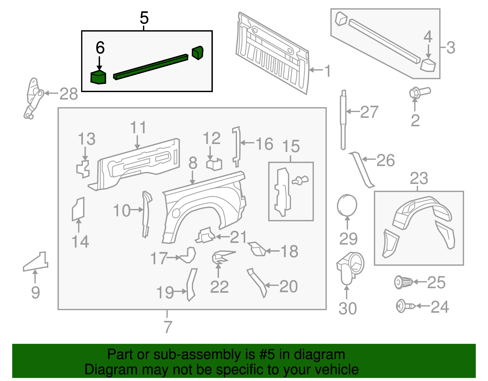 2007-2021 Toyota Tundra Track Assembly 65335-0C011 | Toyota Parts Center