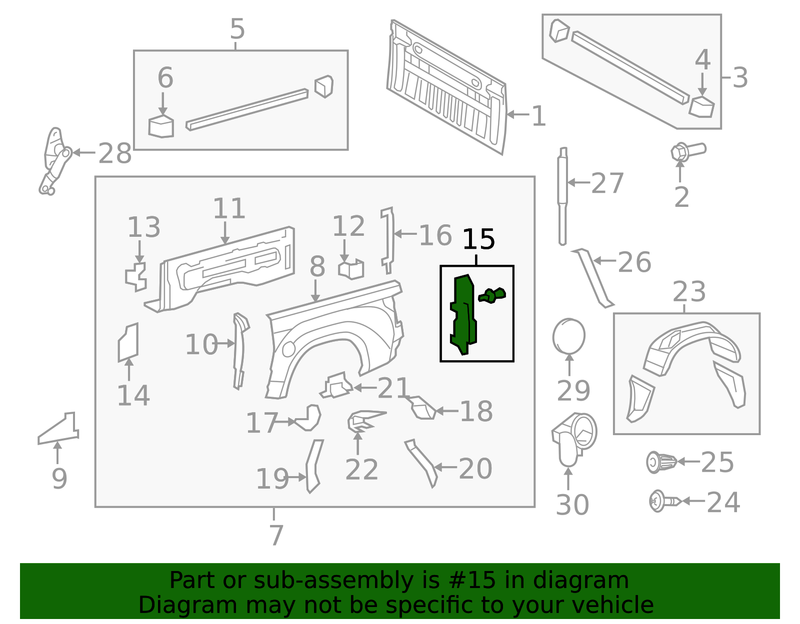 2014-2021 Toyota Tundra Rear Panel 65506-0C050 | Toyota Parts Center