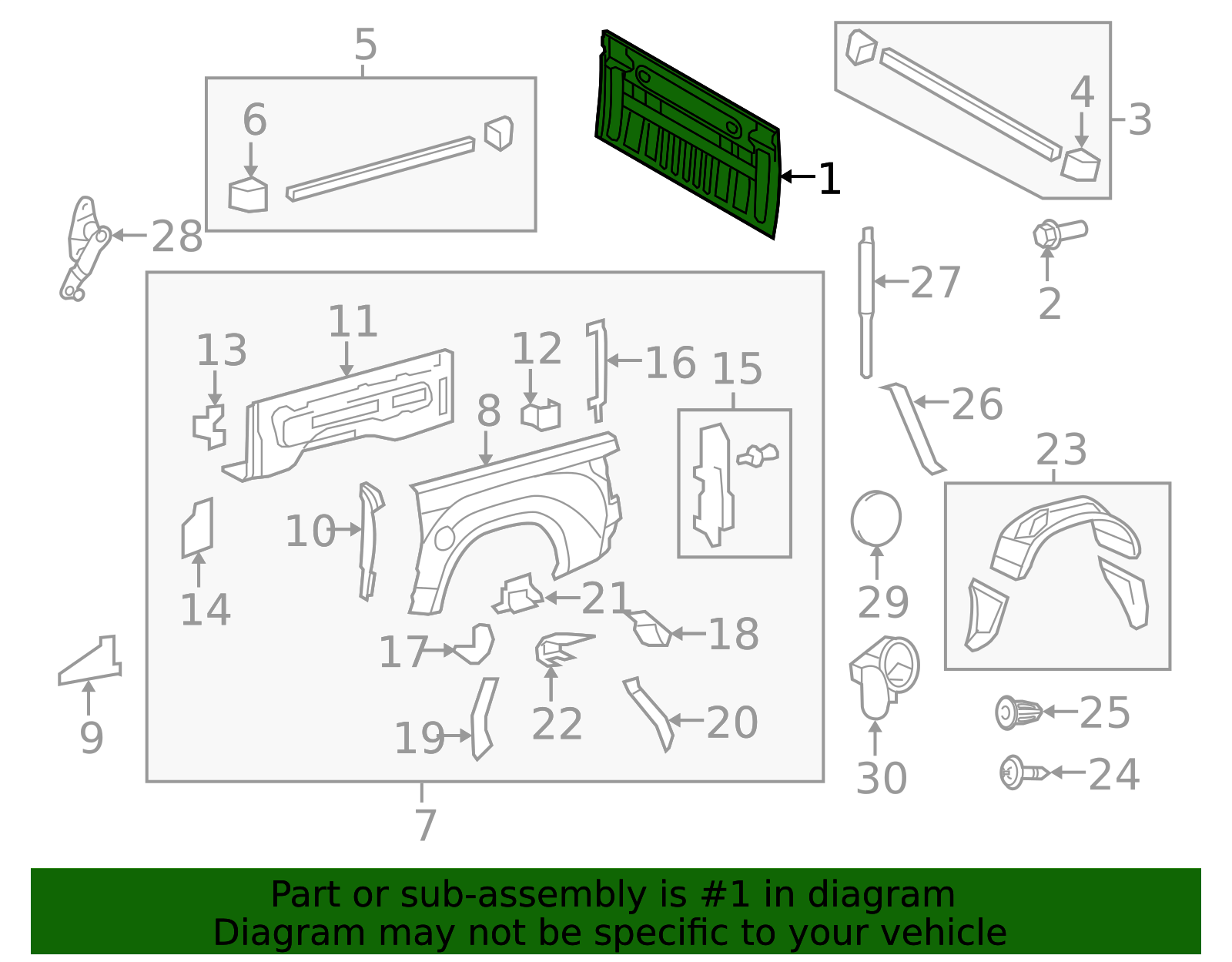 2007-2021 Toyota Tundra 2007-2021 Toyota Tundra - Front Panel 65405 ...