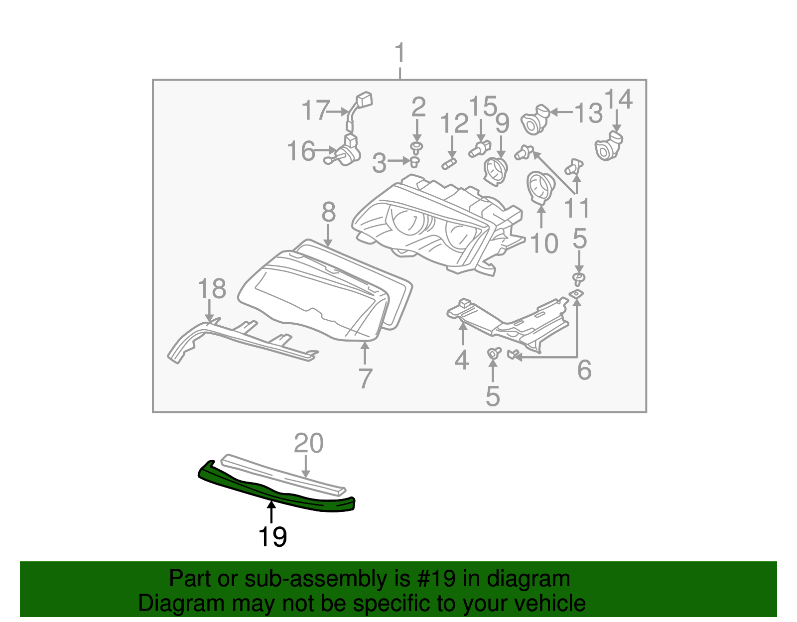 51138227641 - 1999-2001 BMW Lower Molding (51-13-8-227-641) | BMW of ...