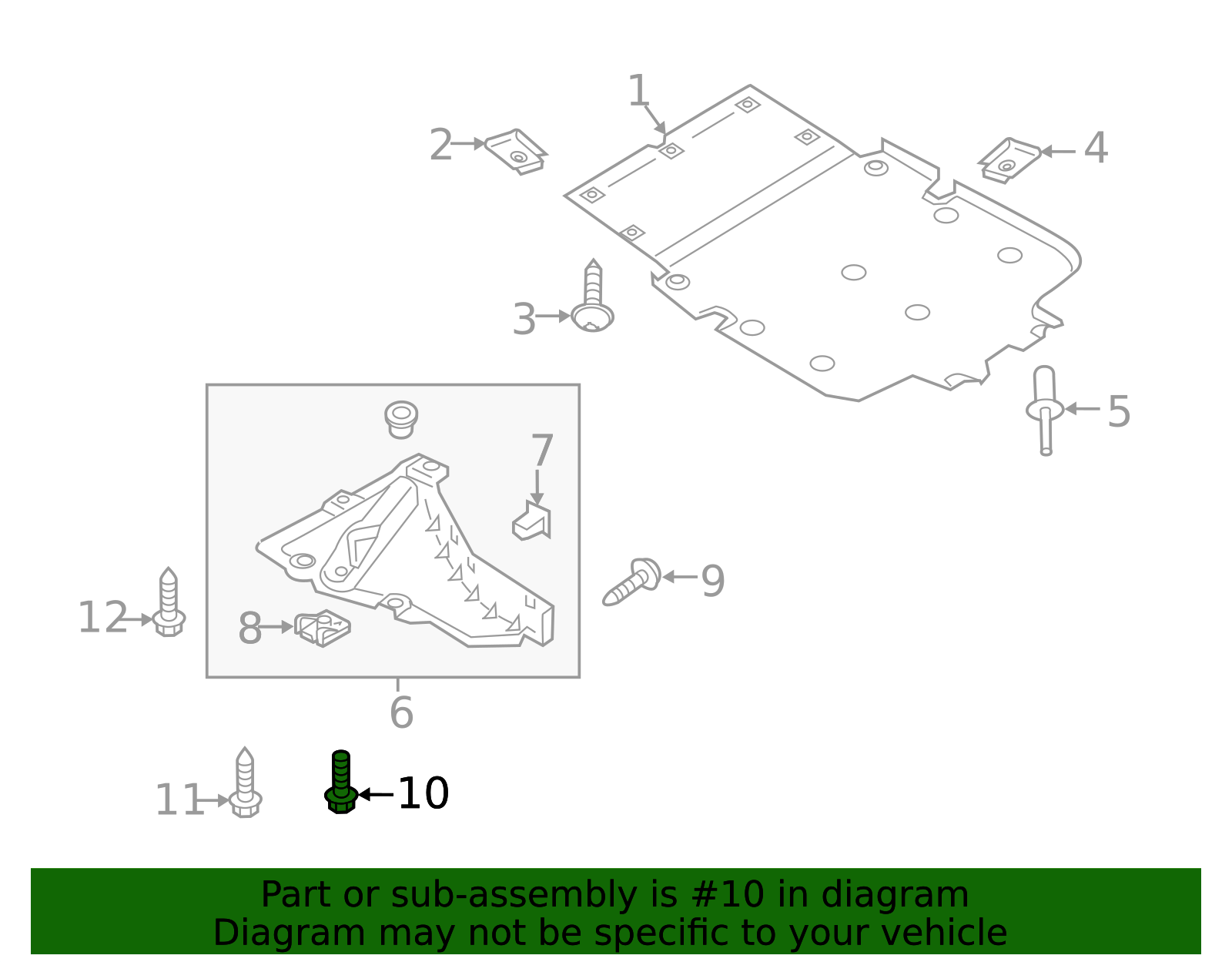 2008-2025 Audi Side Shield Bolt N-100-455-04 | Audi USA Parts