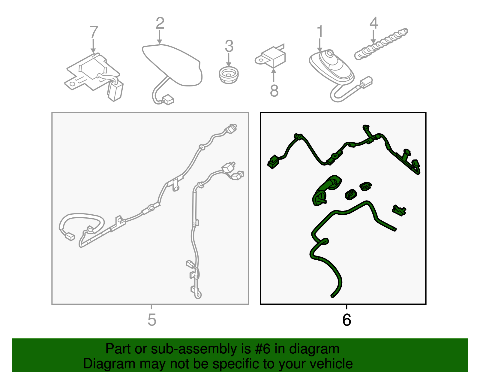 2014-2018 Mazda 3 | Antenna Cable | BHN9-66-F50 | Mazda Online Parts