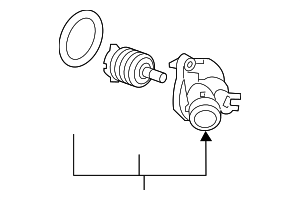 25201447 - Engine Coolant Thermostat Housing 2013-2023 GM | Chevrolet ...