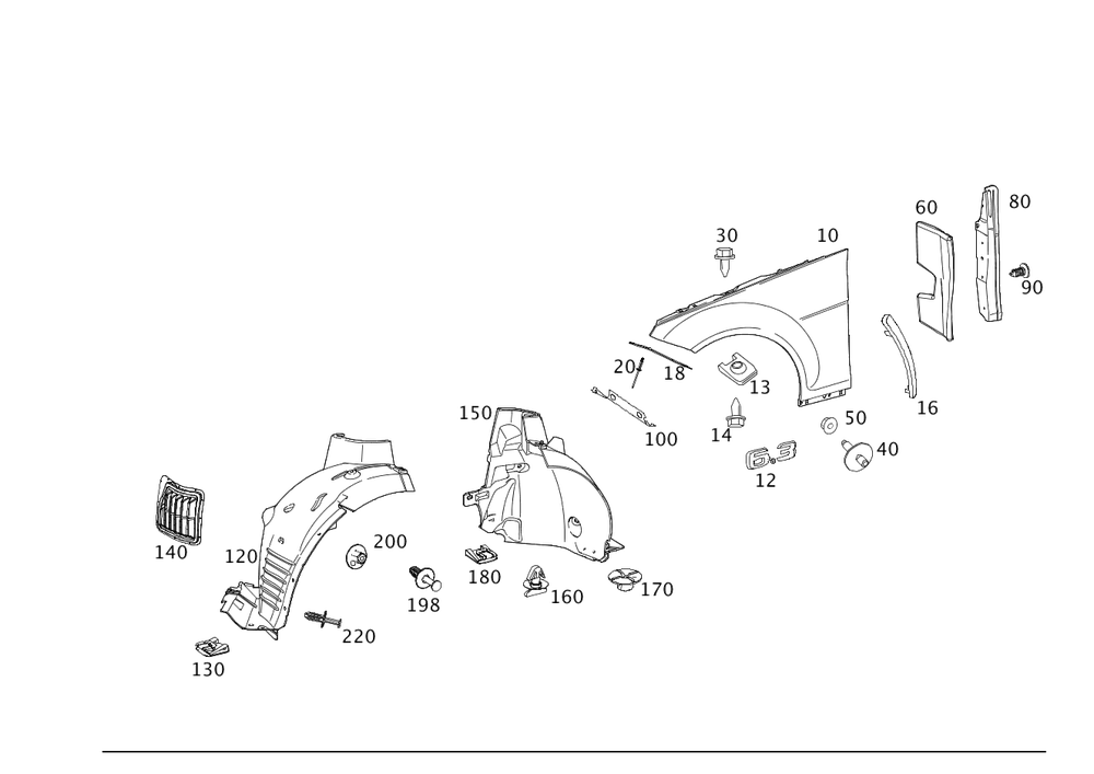 204-690-68-30 - 2008-2014 Mercedes-Benz C63 AMG - Wheel House Covering ...