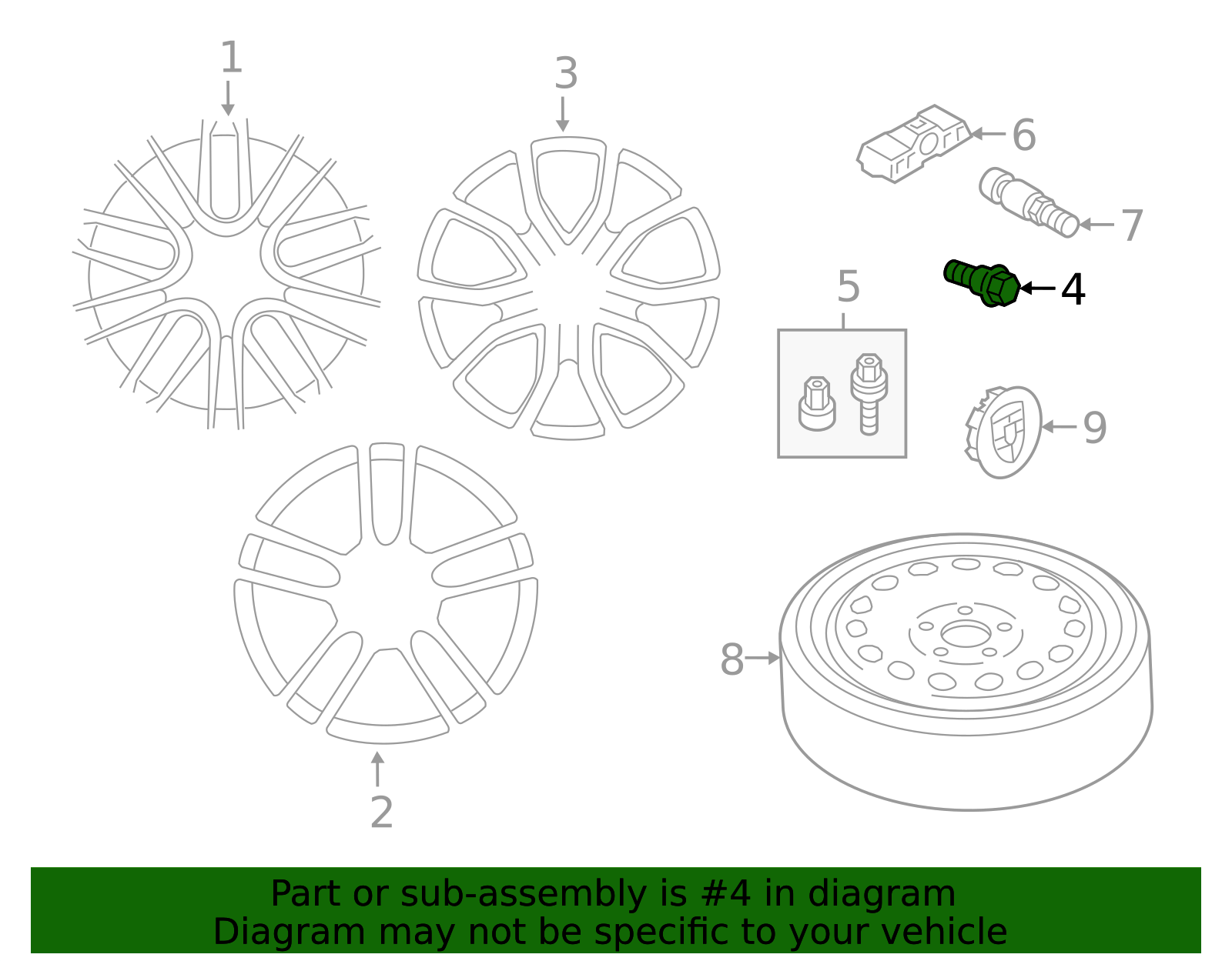 2011-2023 Porsche Wheel Bolt PAF-004-676 | Sunset Porsche Parts
