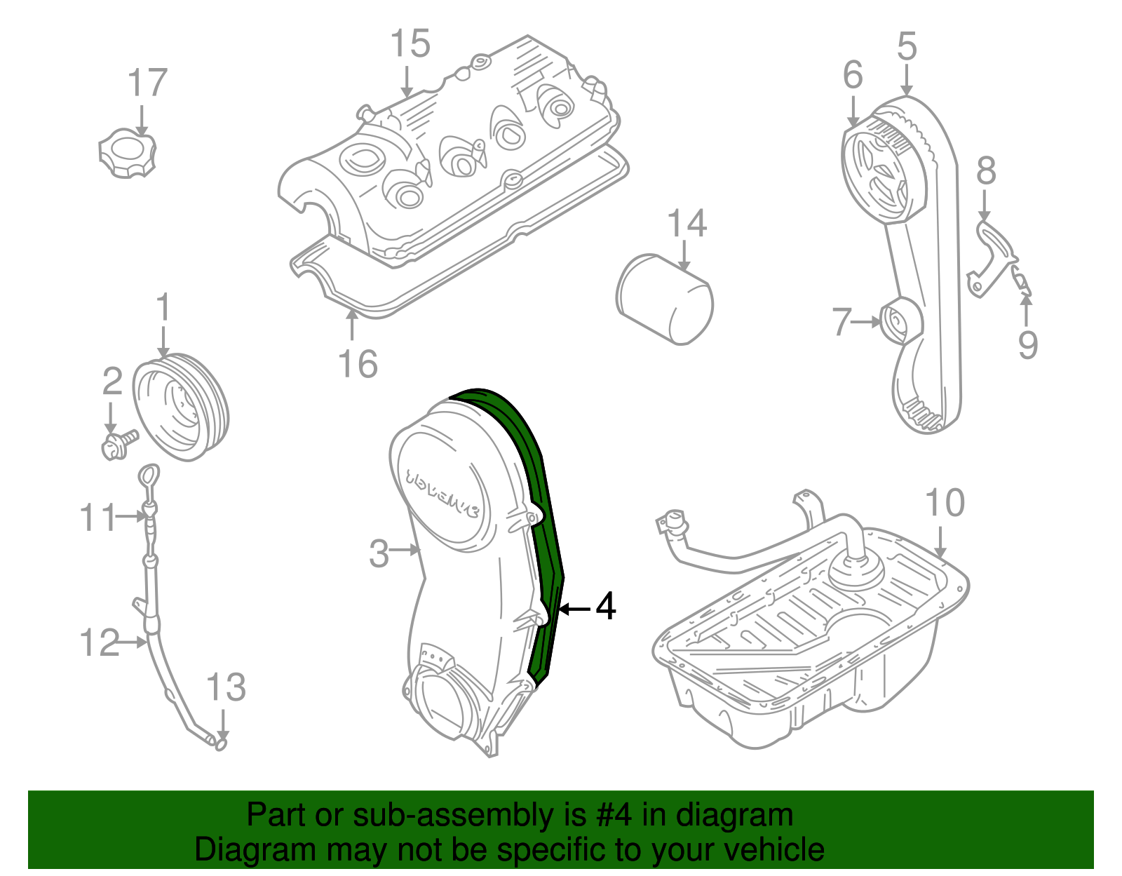 1986-2001 Suzuki 1986-2001 Suzuki - Front Cover Gasket 11396-71C00 ...