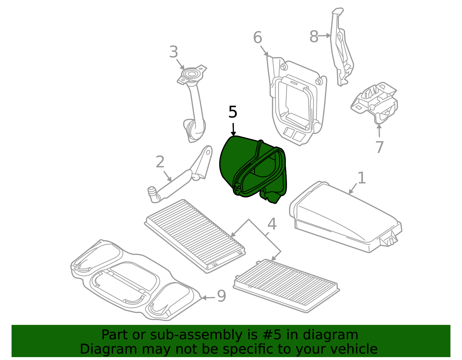 64318379956 - Air Duct (64-31-8-379-956) | Parts.BMWofSouthAtlanta.com