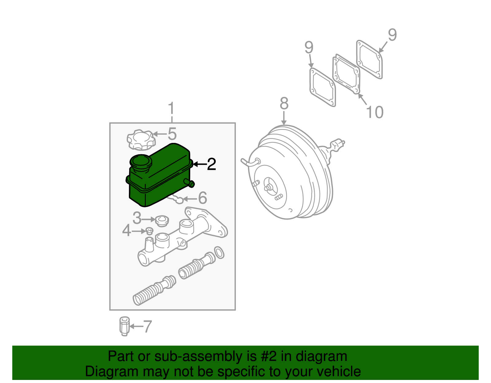 Hyundai - 58529-26050 - Reservoir - 2001-2006 Hyundai Santa Fe | OEM ...