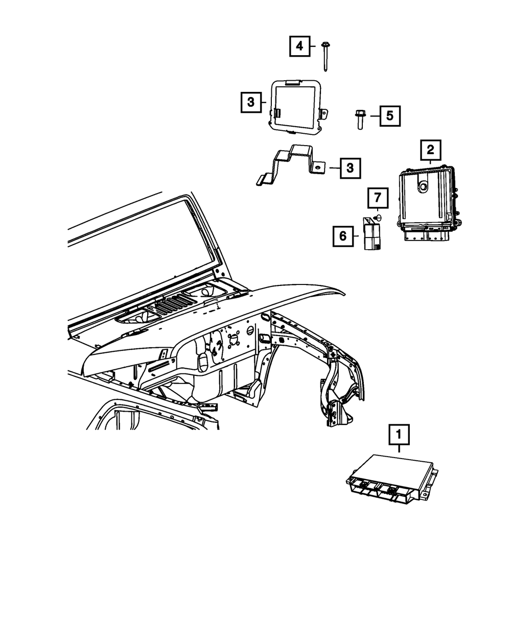 68347573AA - Transmission Control Module The Official Mopar eStore