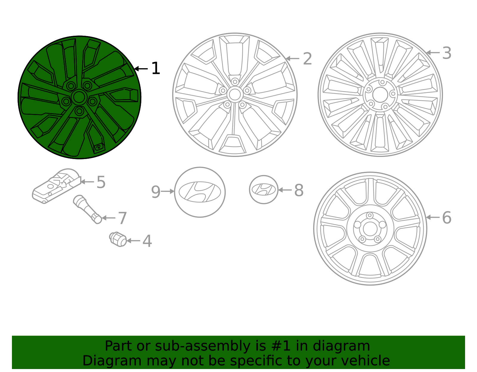 52910-S8100 - Hyundai Wheel, Alloy 2020-2022 Hyundai Palisade ...