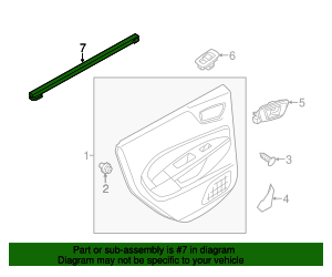2014-2019 Ford Fiesta Belt Weather-Strip AE8Z-5425860-B | OEM Parts Online