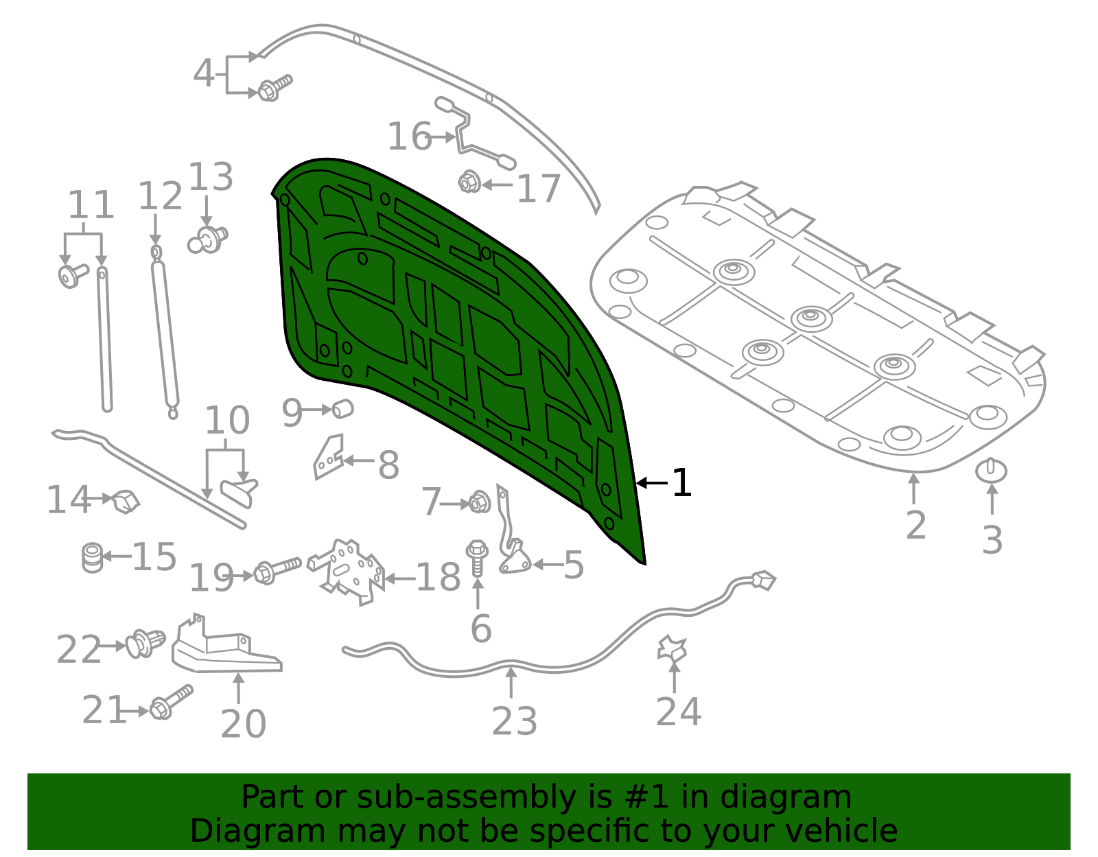 KB3Z-16612-B - Hood 2019-2023 Ford Ranger | Ford Parts Connect