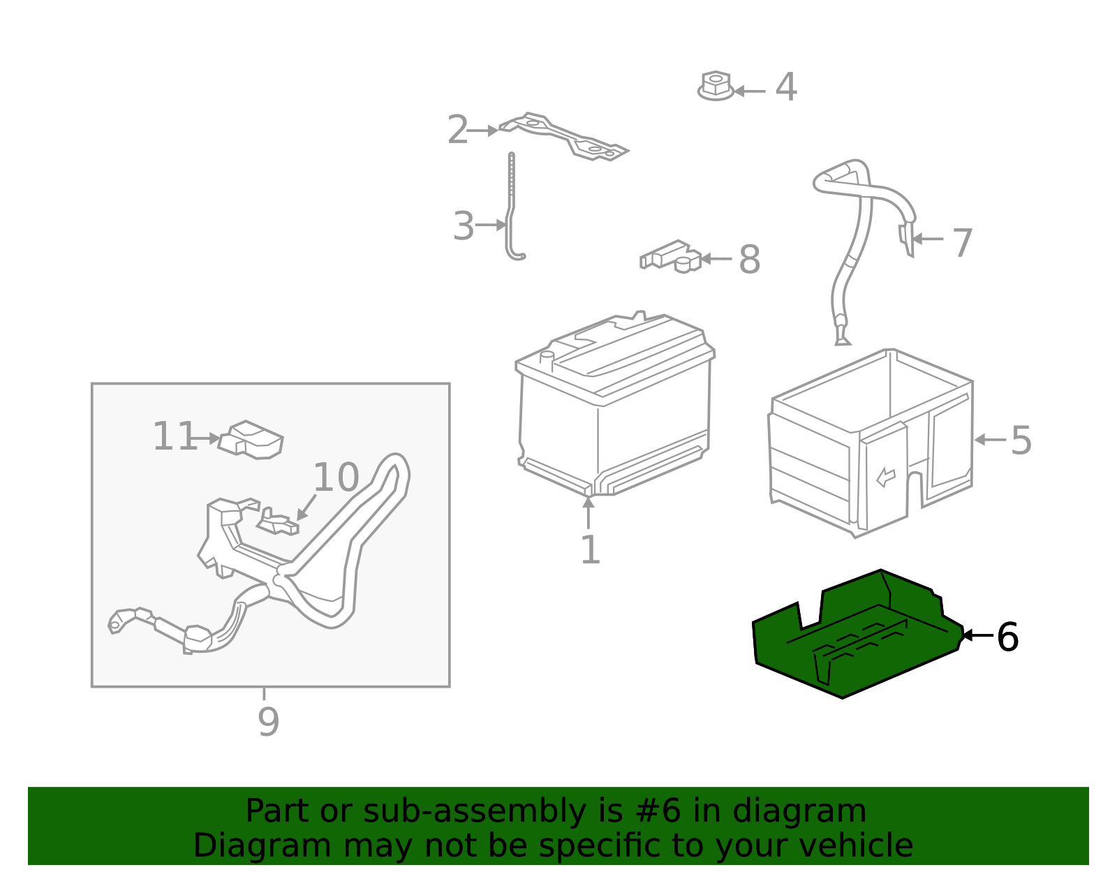 31521-TLA-A10 - Box Battery (L2) - 2020 Honda CR-V | Genuine Honda Parts
