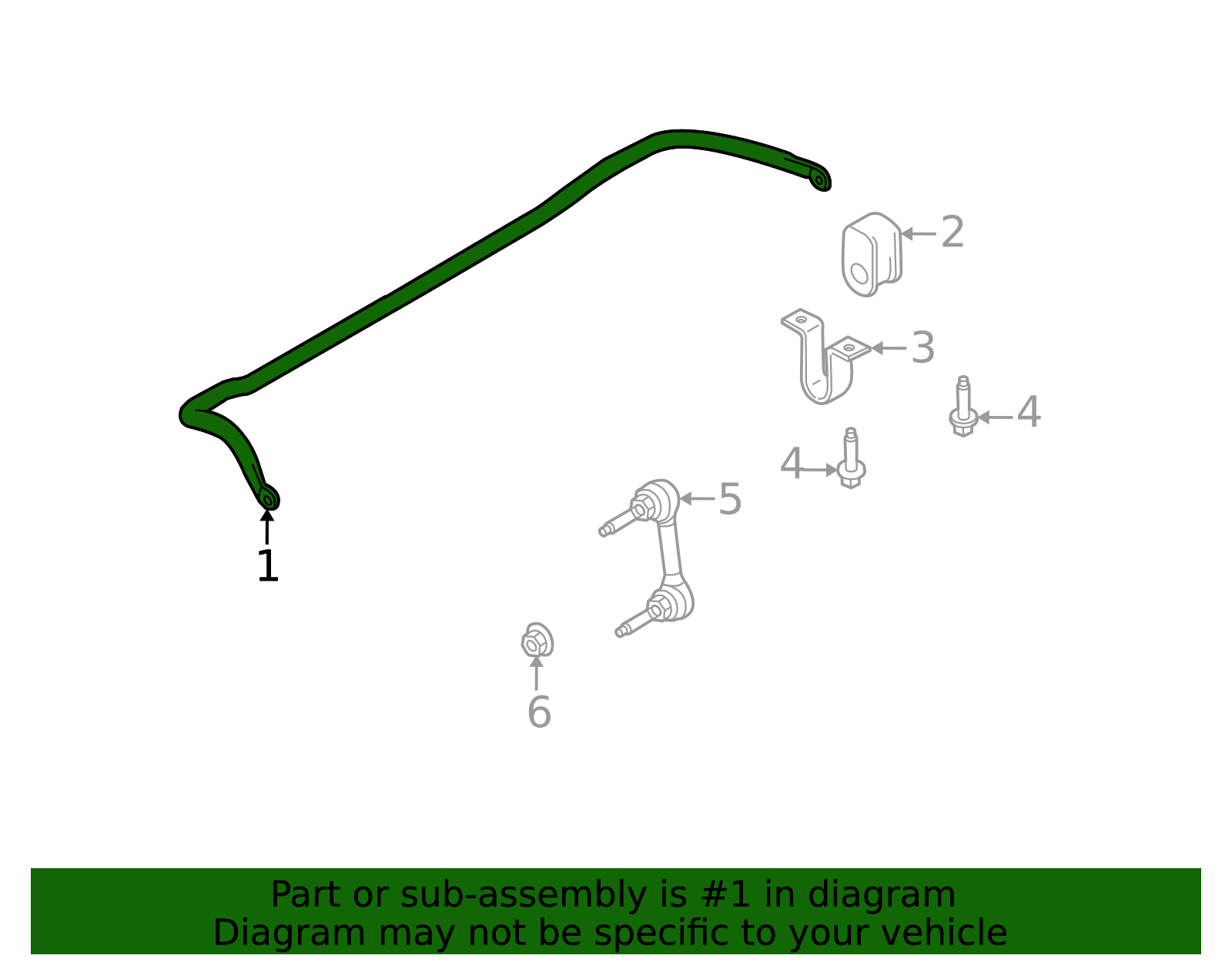 8C2Z-5482-C - Stabilizer Bar 2015-2025 Ford | Big 3 Auto Parts