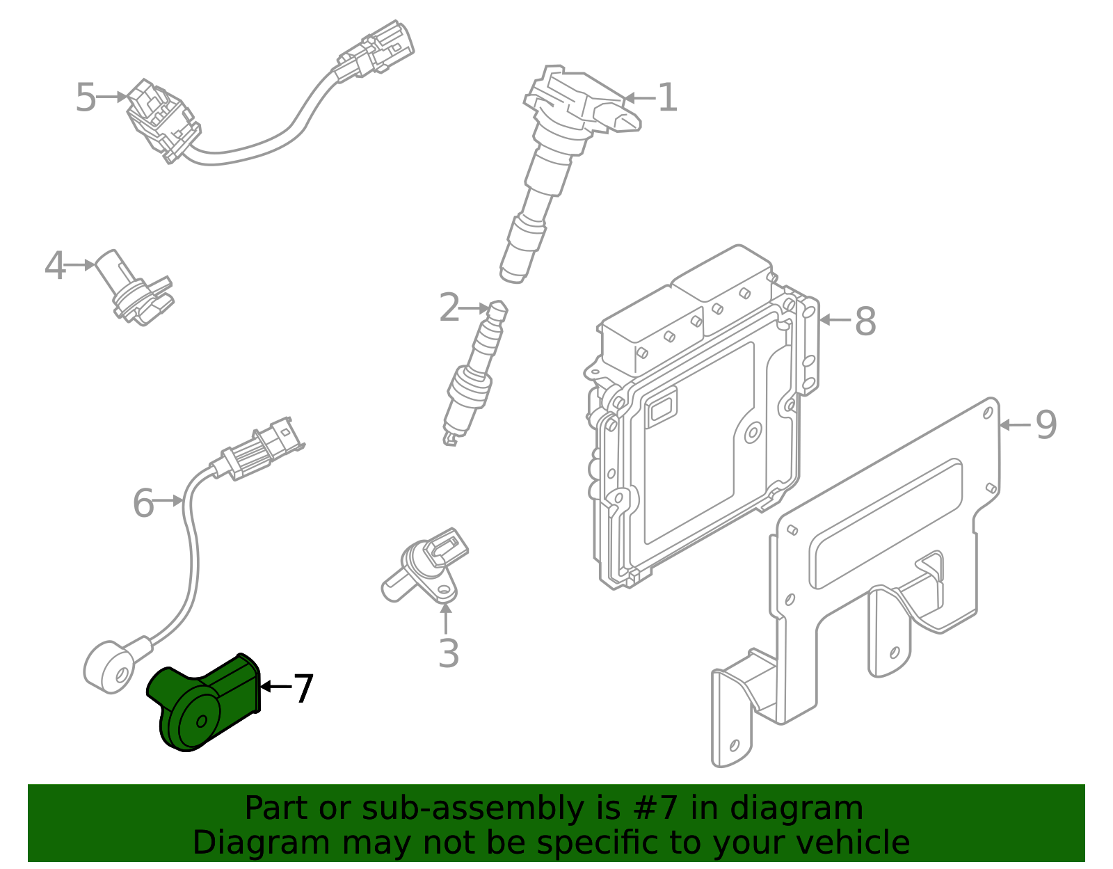 Hyundai - 39253-3NTA0 - Knock Sensor Cover - 2021-2025 Genesis | OEM ...