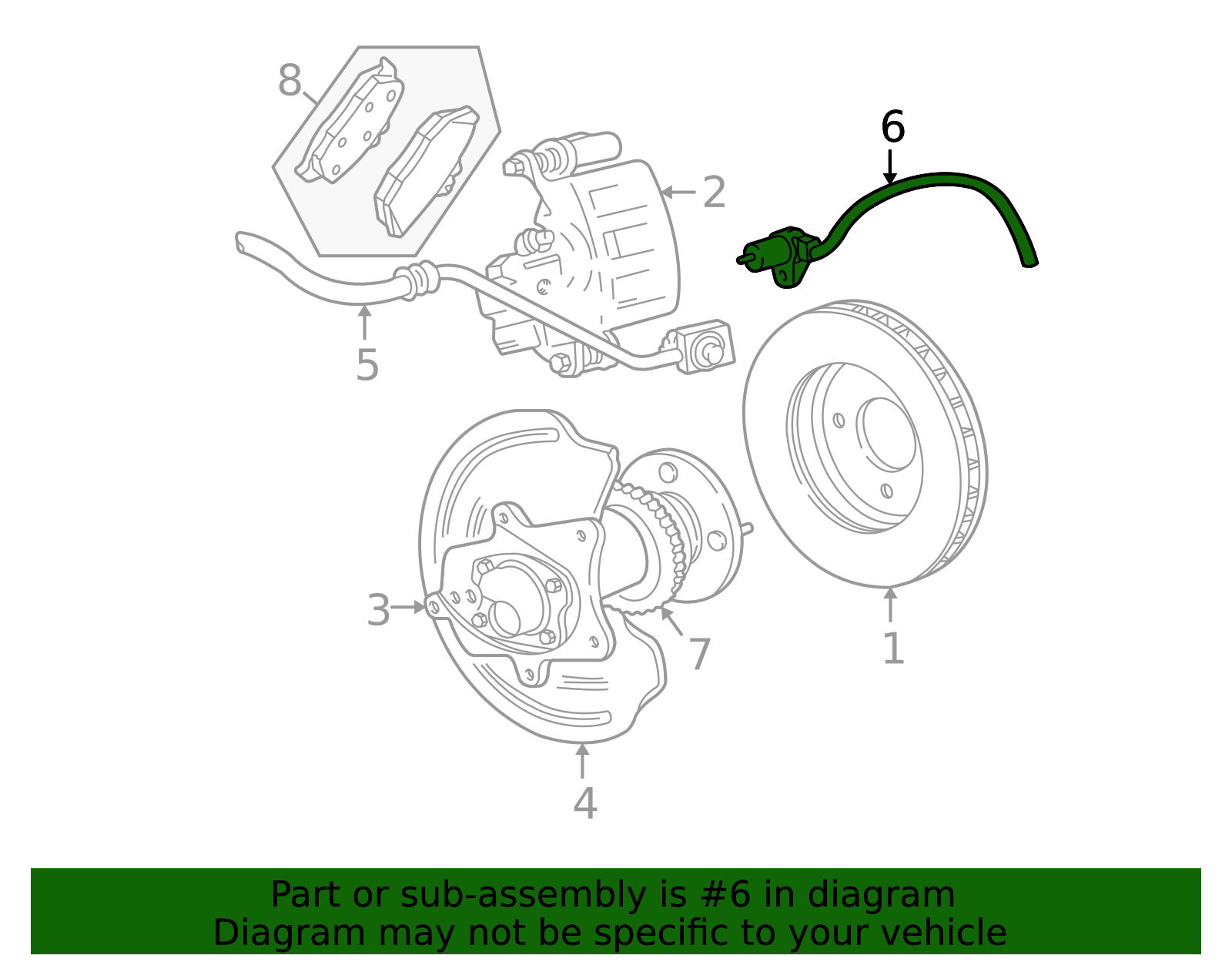 Motorcraft ABS Wheel Speed Sensor BRAB-290 | Awesome Parts Ford