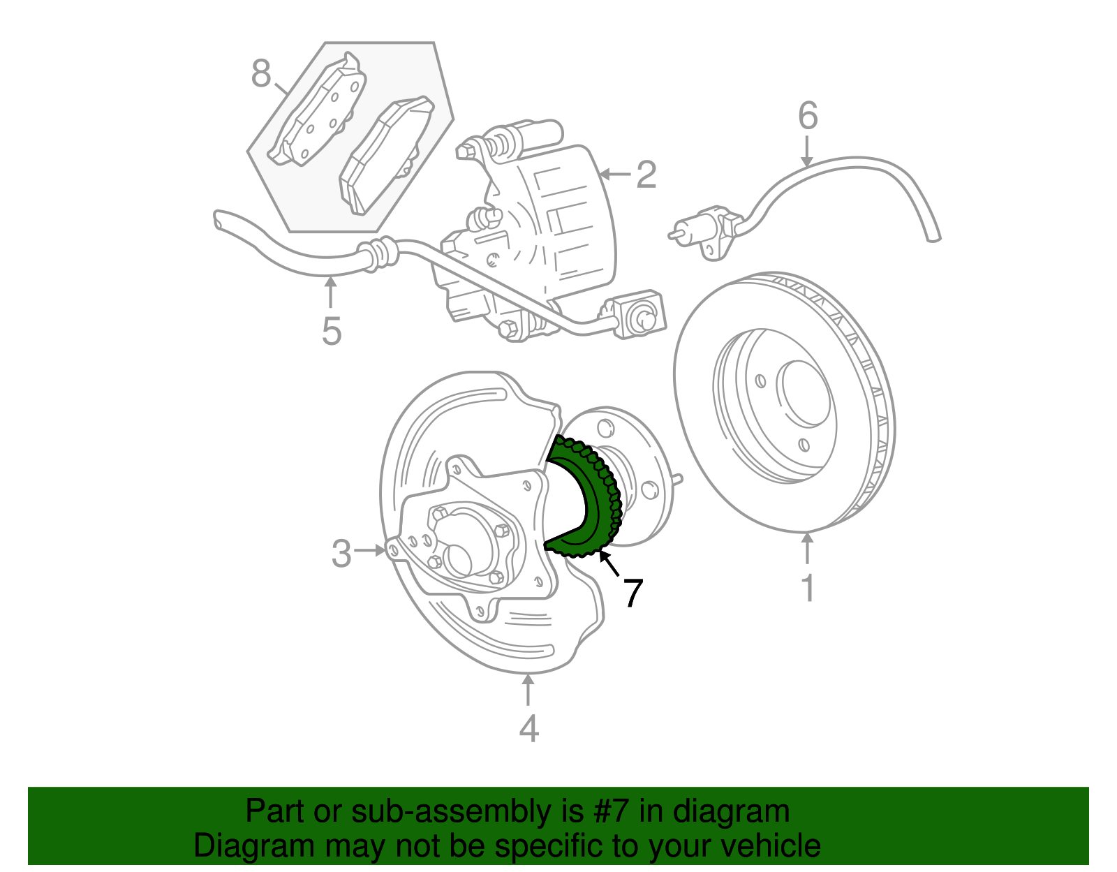 2005-2014 Ford Mustang Rear Sensor Ring 5R3Z-2C189-AA | Ford OEM Parts ...