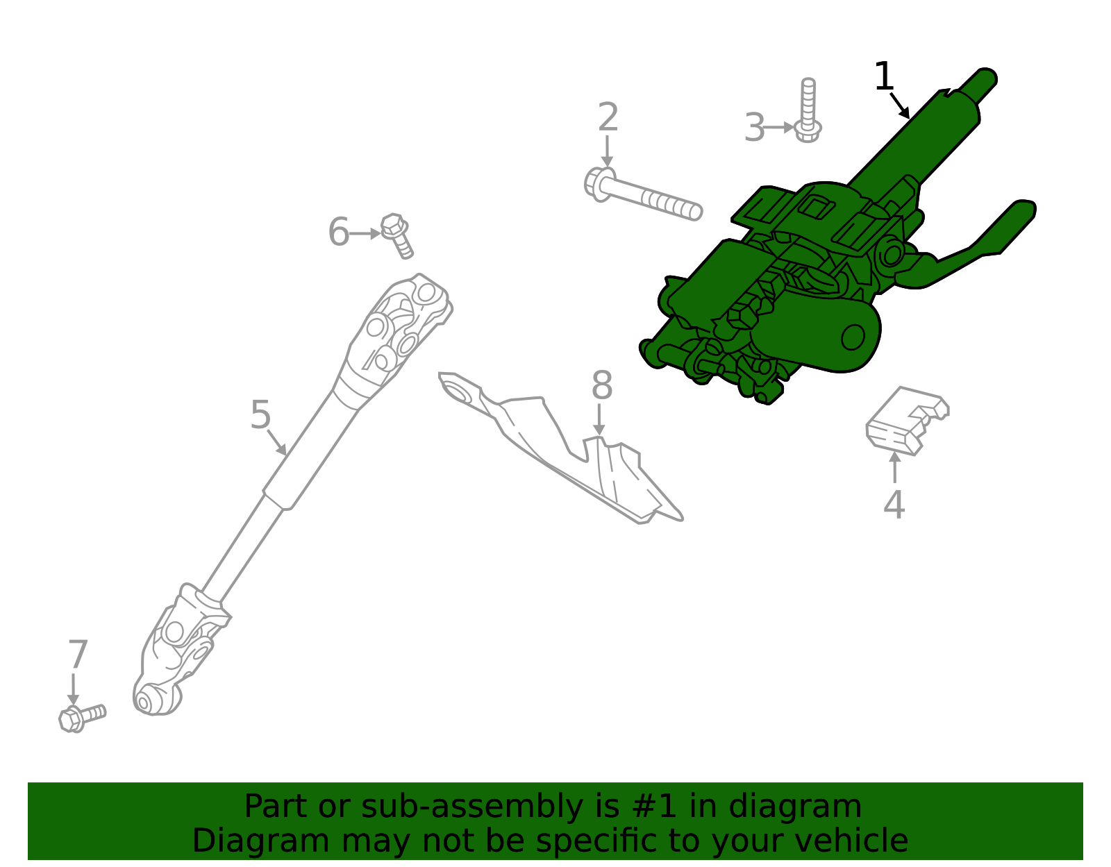 48811-5RL0A - 2018-2019 Nissan Kicks - Steering Column | Anicra Nissan ...