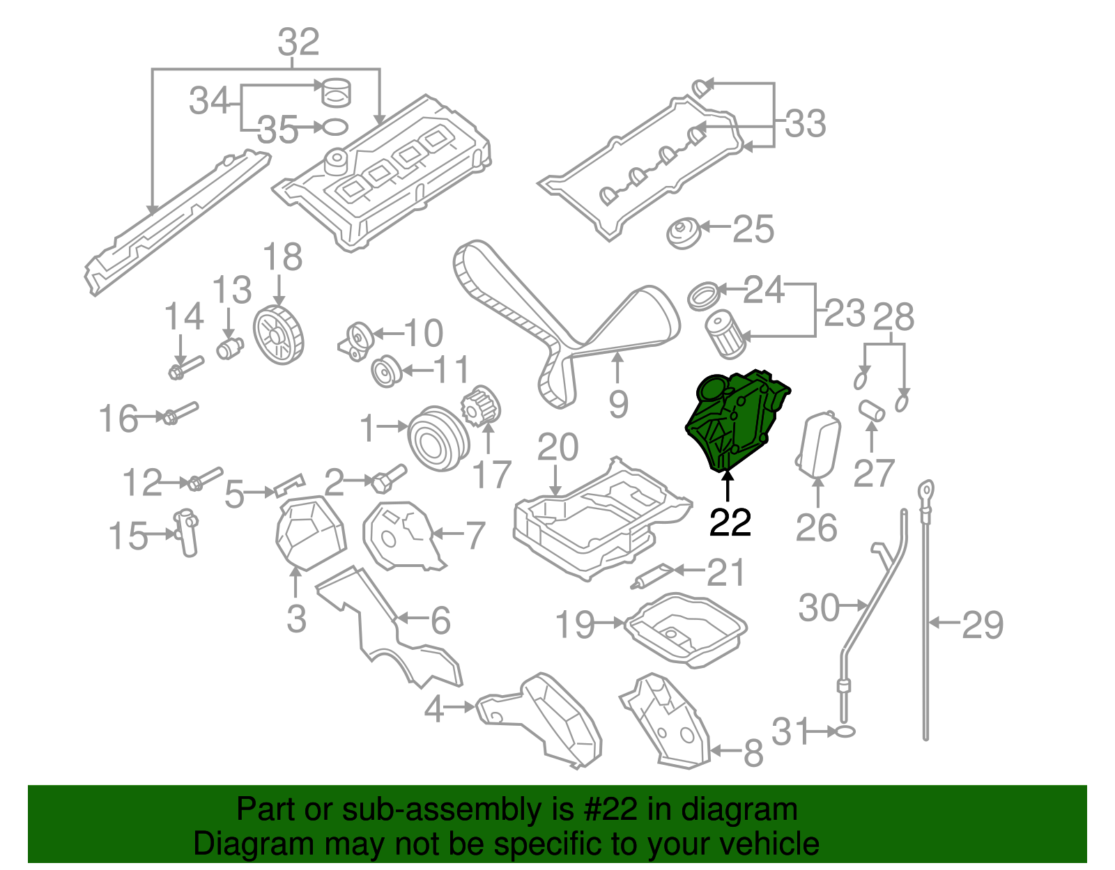 077-115-401-AC - Oil Filter Housing 2004-2006 Volkswagen Phaeton ...