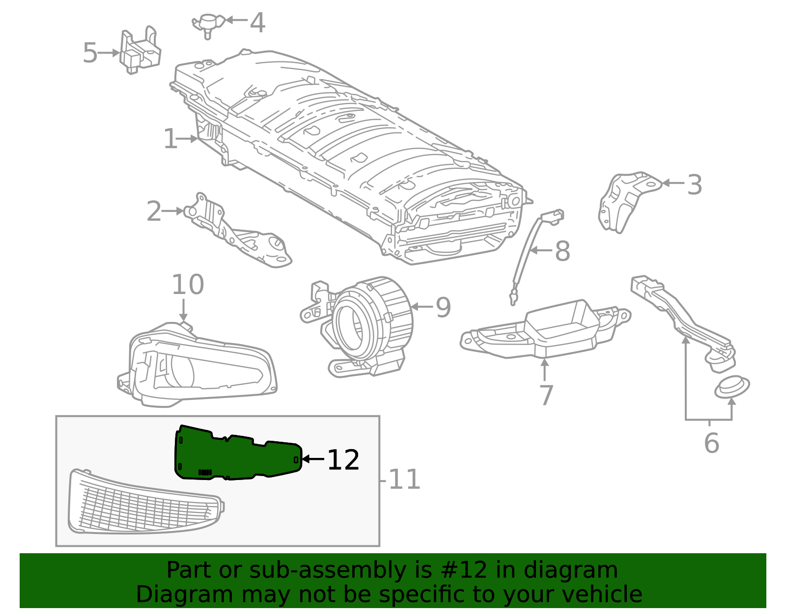 2025 Toyota Camry HV Battery Intake Filter G92DH-33080 | OEM Parts Online