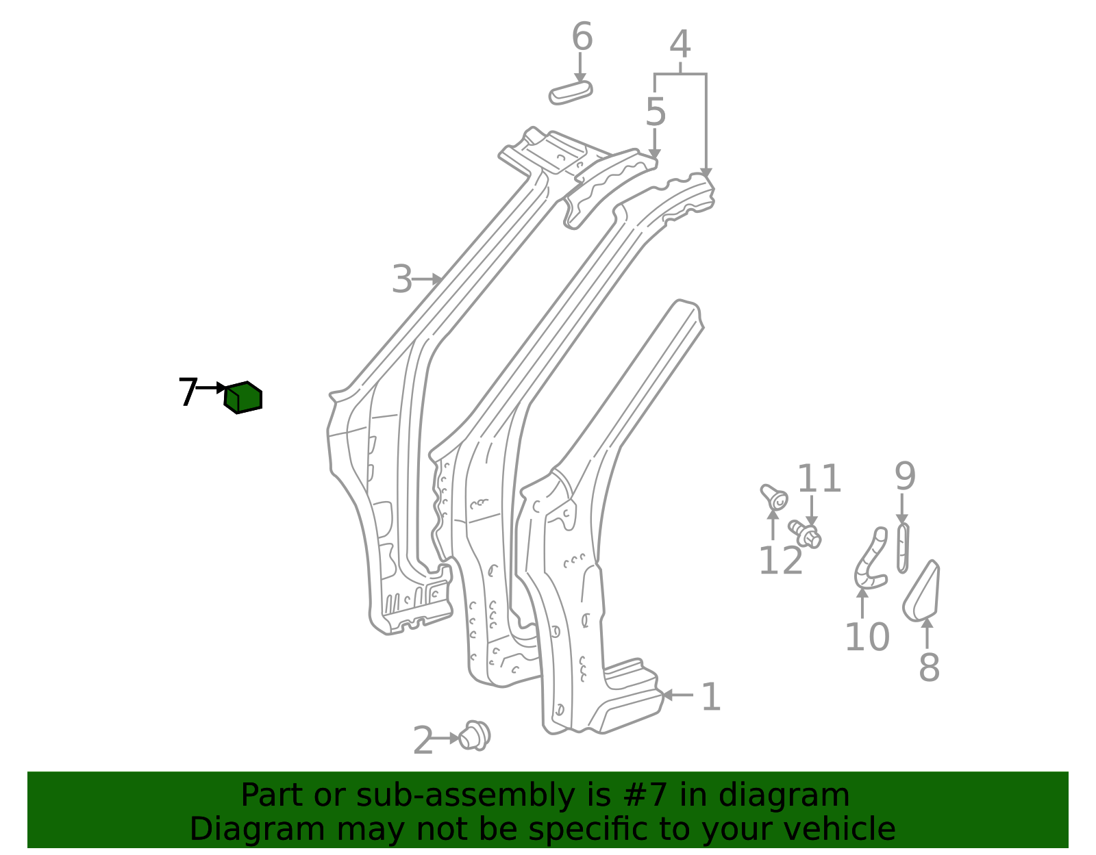 2001-2003 Toyota Prius Insulator Pad 55783-50070 | MotorMotor
