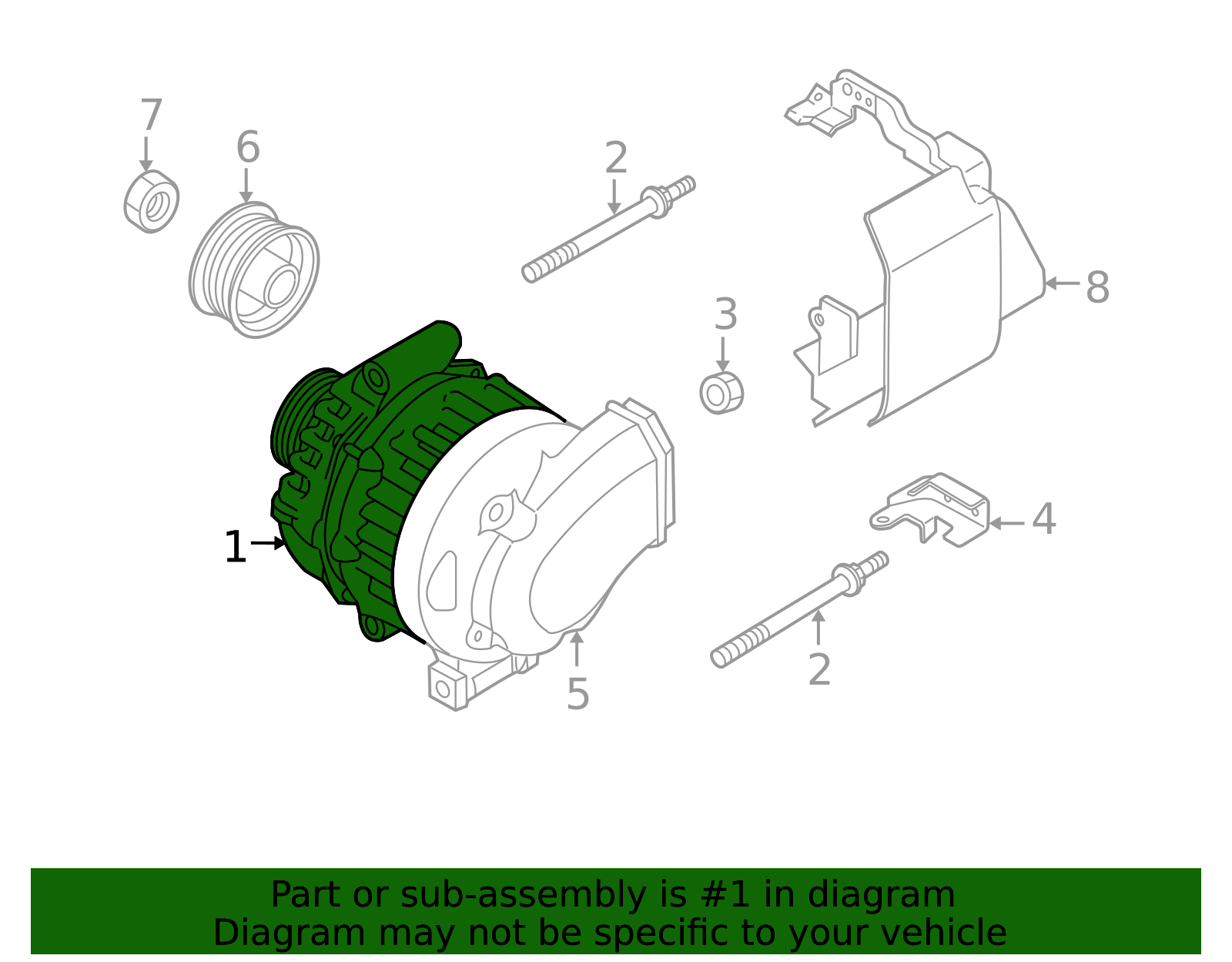 L33G-18-300A - Alternator 2007-2015 Mazda | MazdaParts.US Store