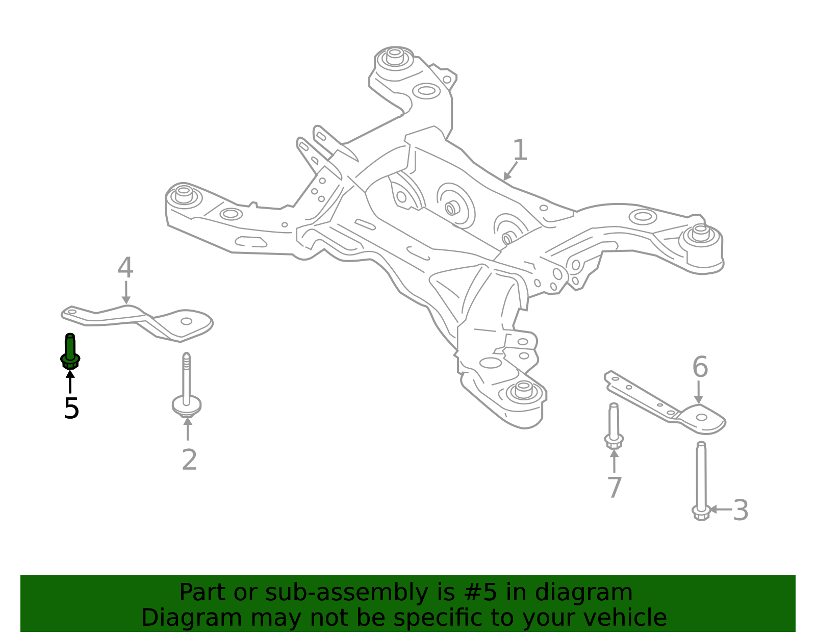 2008-2025 Ford Suspension Cross-Member Screw W711270-S439 | Awesome Parts